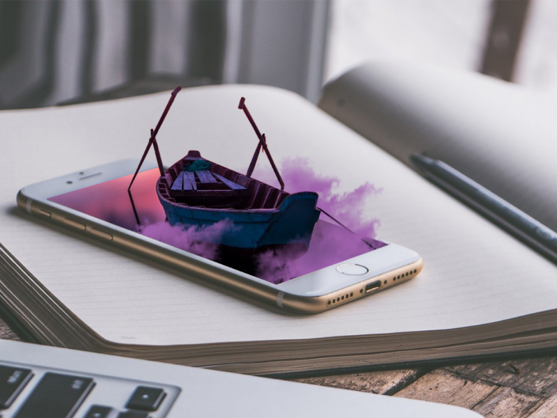 Apple boat by matheo on Dribbble