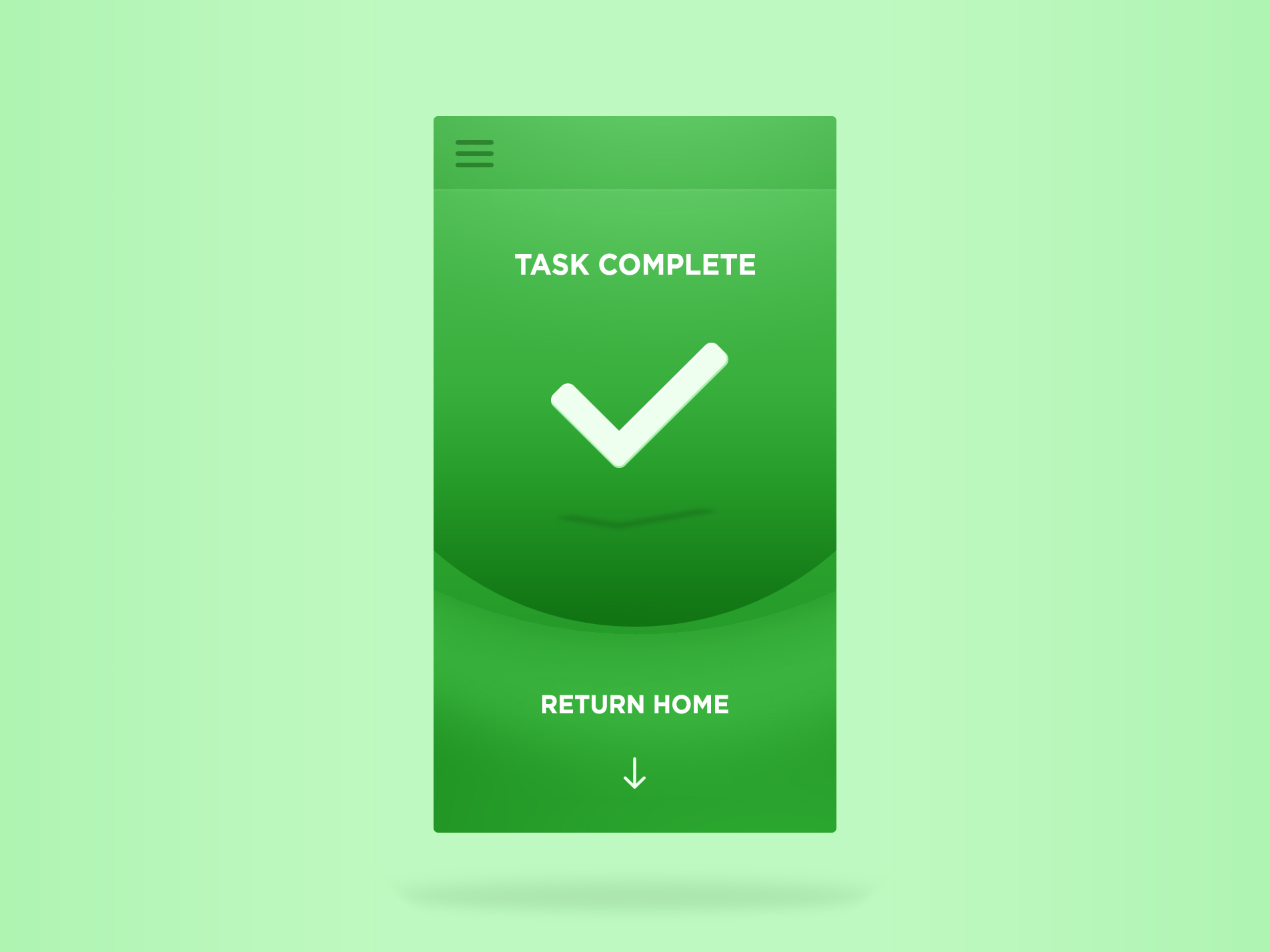 Dribbble - day_11_-_task_complete_screen.jpg by Hervé Rbna