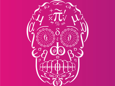 Mathematical symbols foming skull by Tiny Toyin on Dribbble