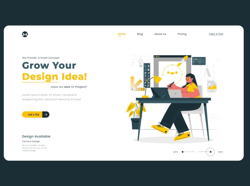 design idea landing page by Ayesha Siddika on Dribbble