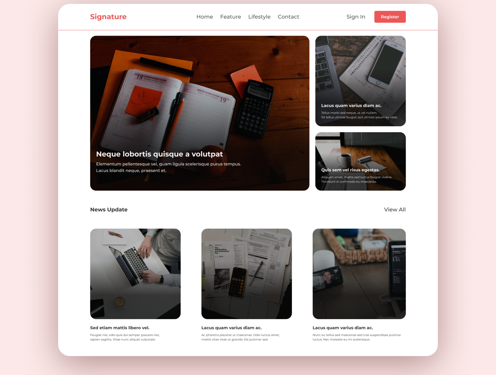 Signature Blog by Edi Koswara on Dribbble