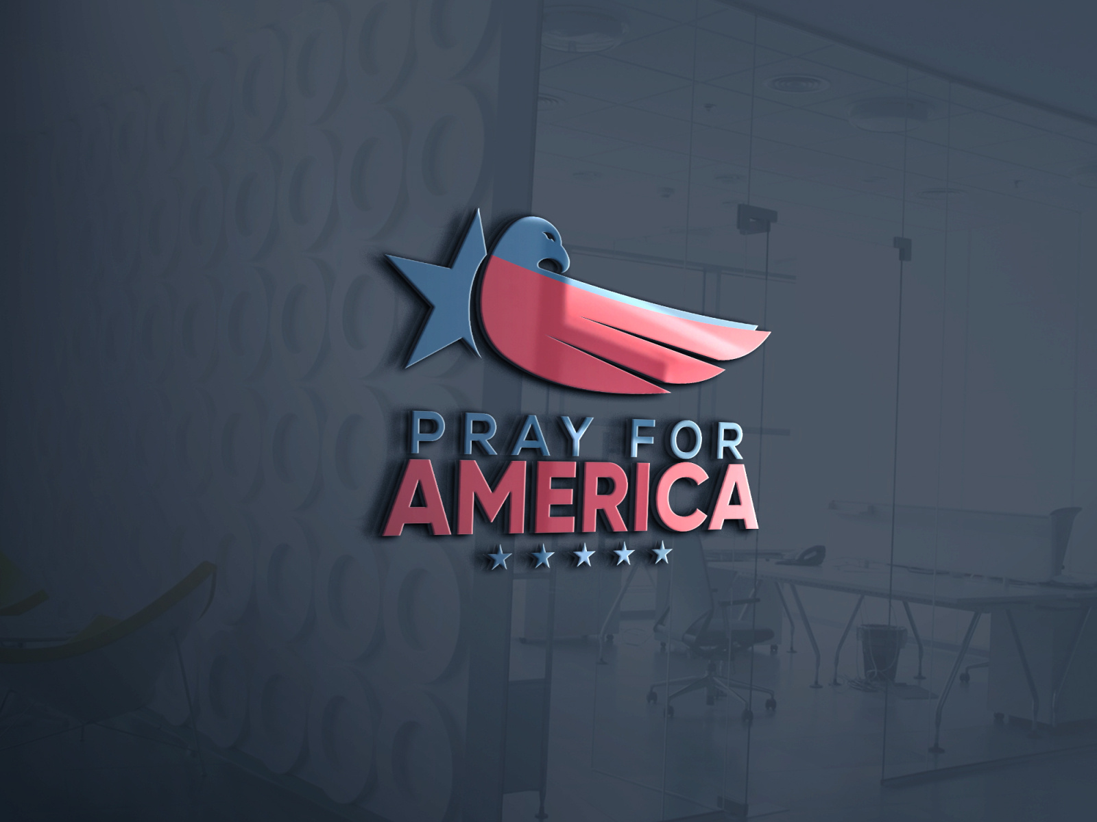 Pray For America Logo by Cyber Avanza on Dribbble