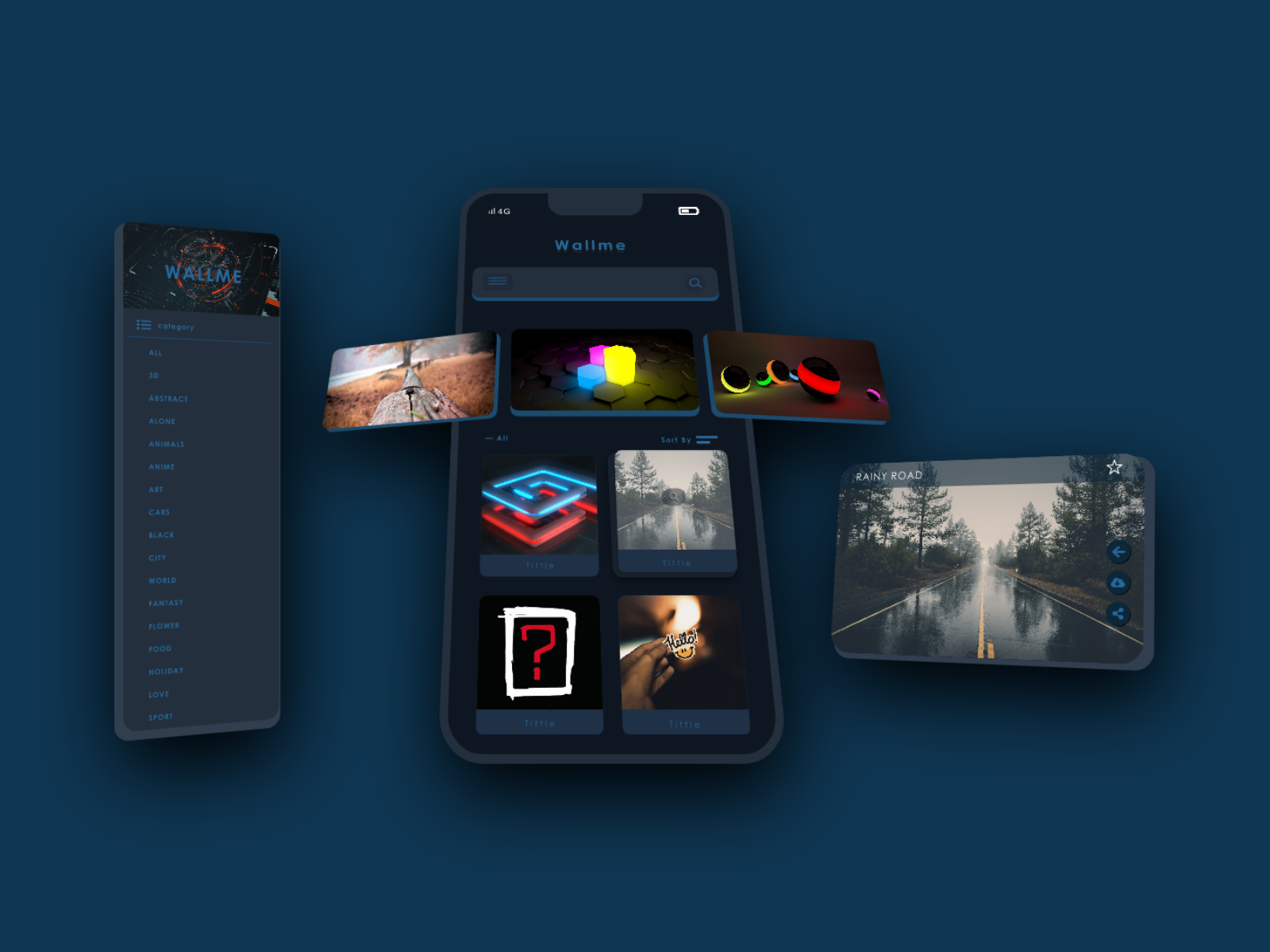 WALLME WALLPAPER APP DESIGN by HiYORIS on Dribbble