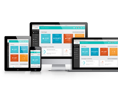 Responsive Dashboard by Tim Frost on Dribbble