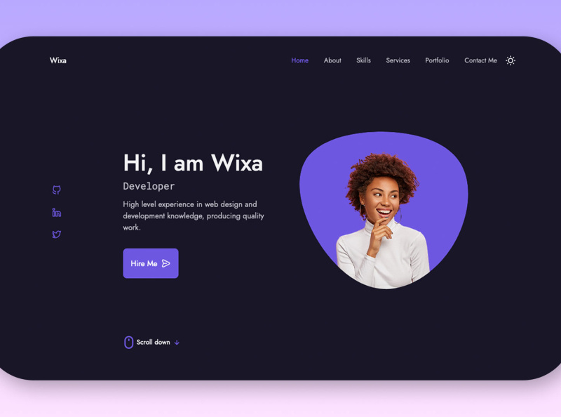 Wixa Responsive Portfolio By Dakidarts by Dakidarts on Dribbble