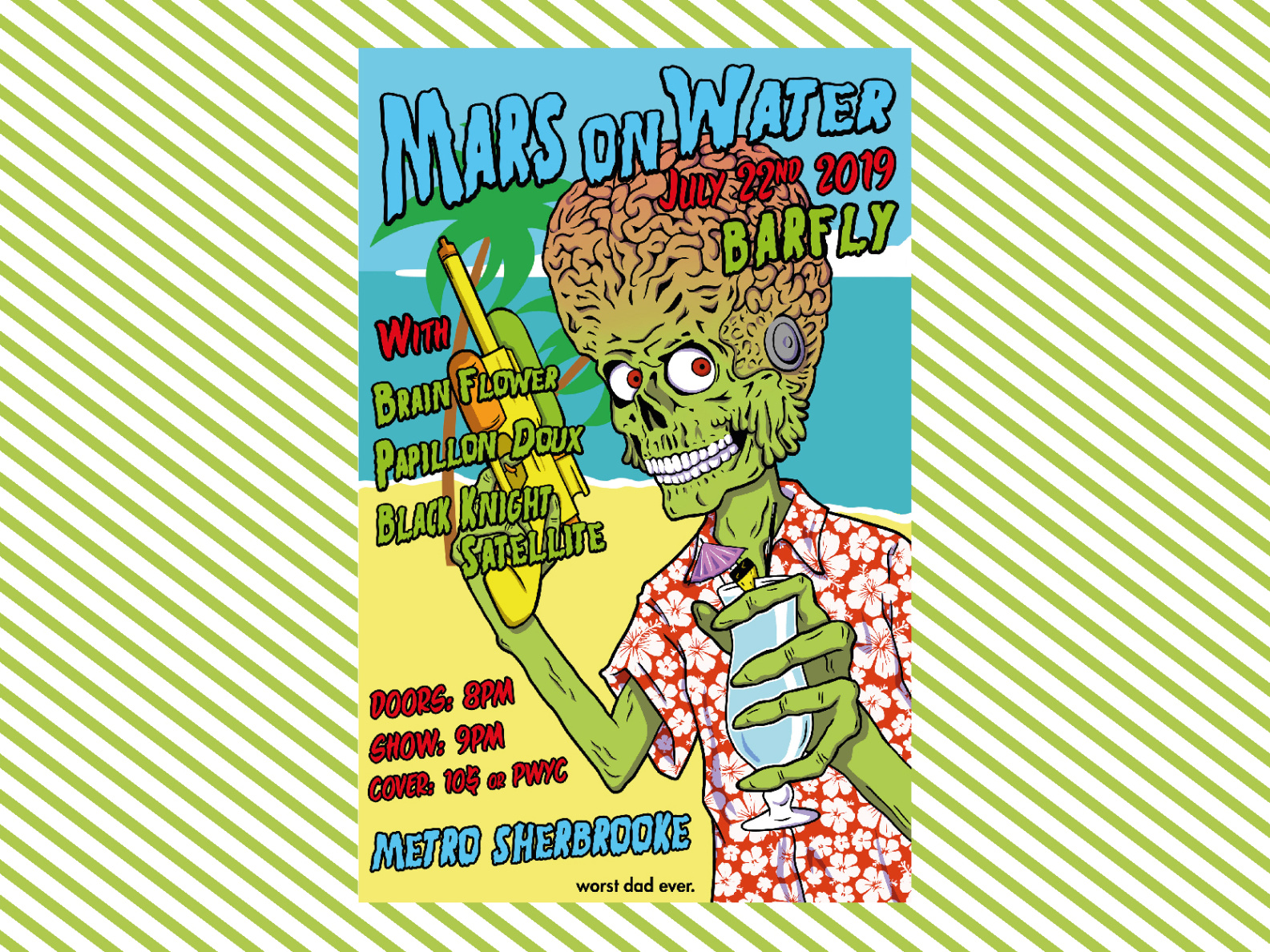 Flyer design - Mars on Water by C. Huynh on Dribbble