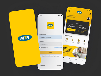 MyMTN App by John Chukwuka on Dribbble