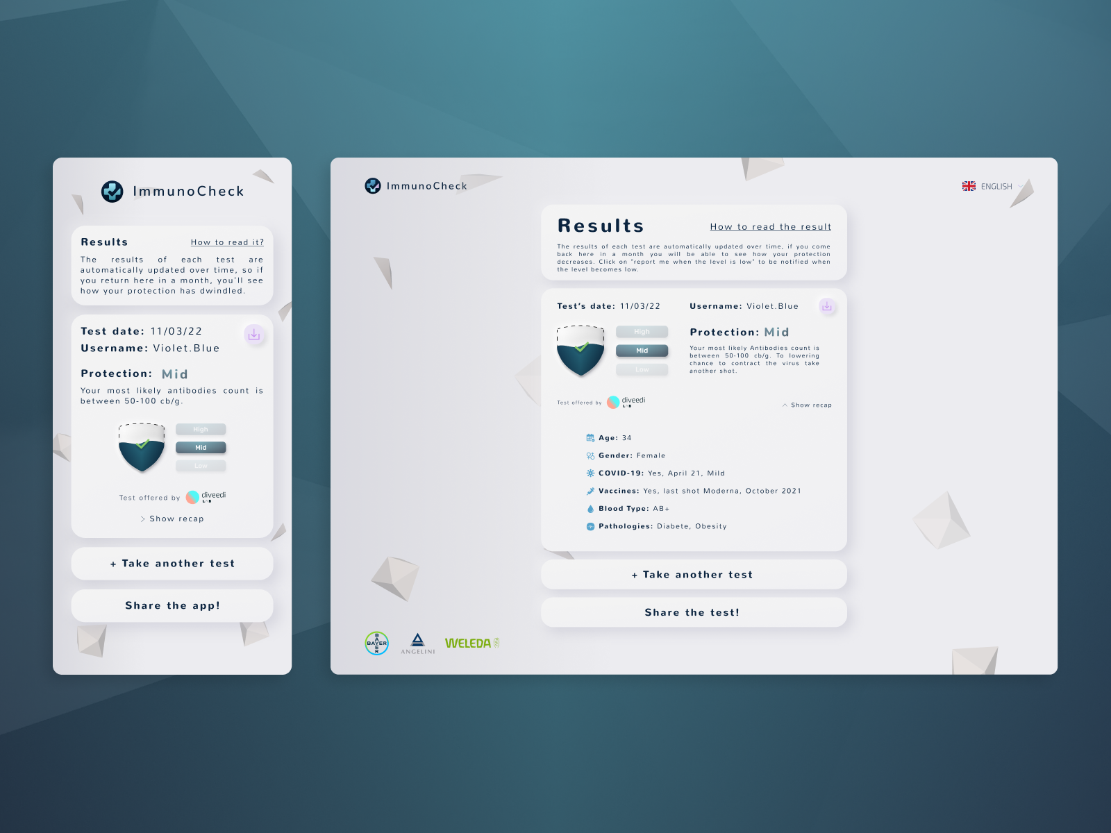 Immunocheck.io (4) by Mati Volpi on Dribbble