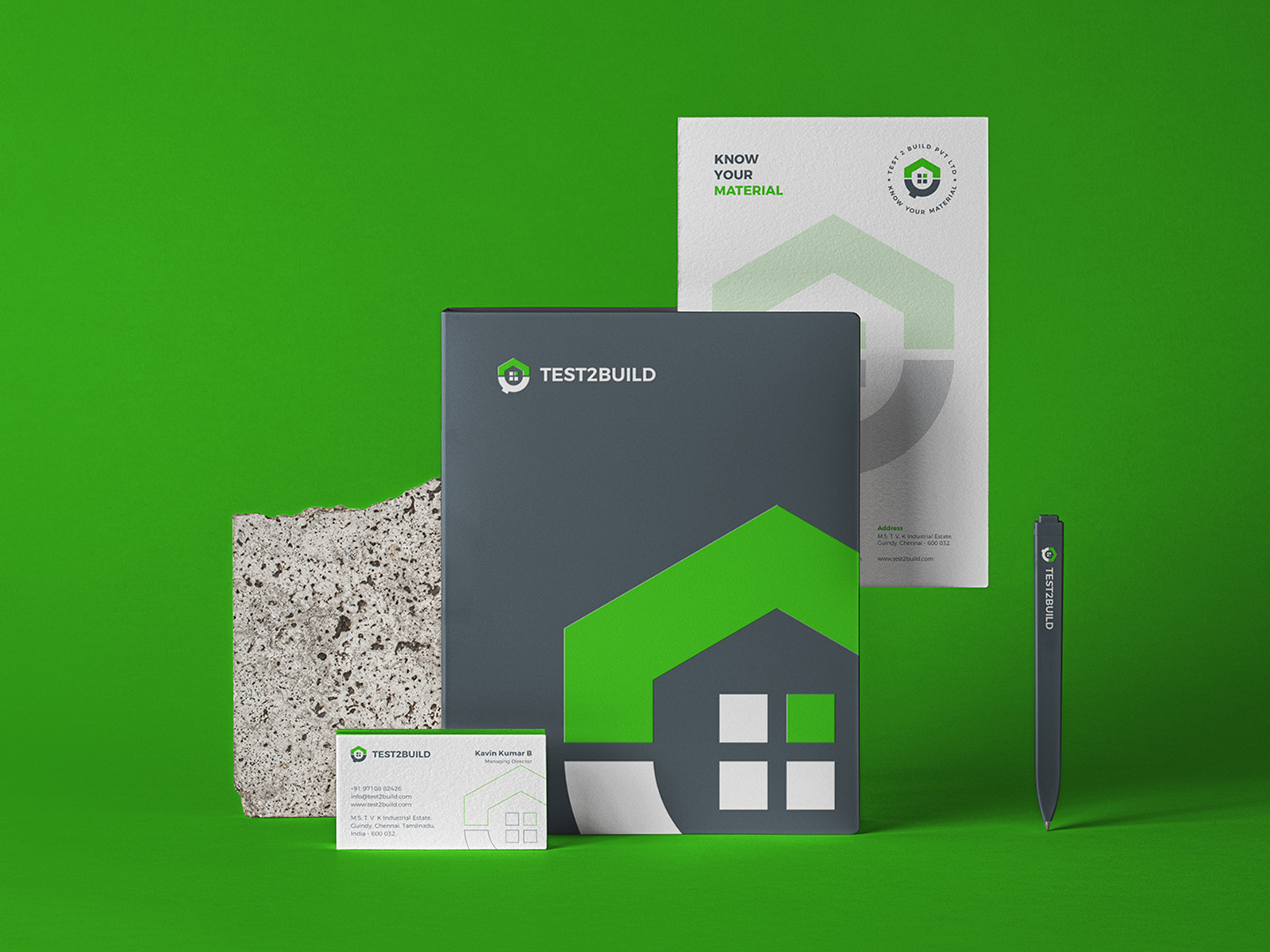 Test 2 Build Construction Material Testing Logo & Branding by Branzone ...