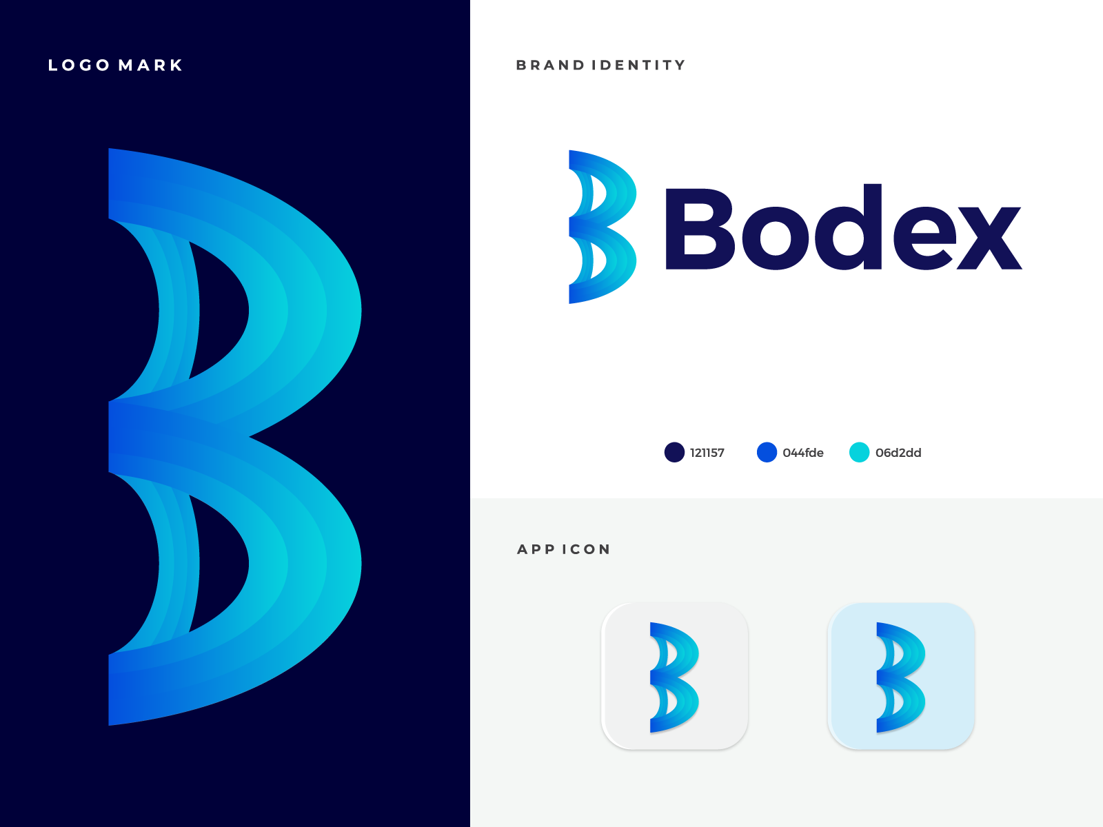 Bodex modern logo by Kazi Ankon on Dribbble