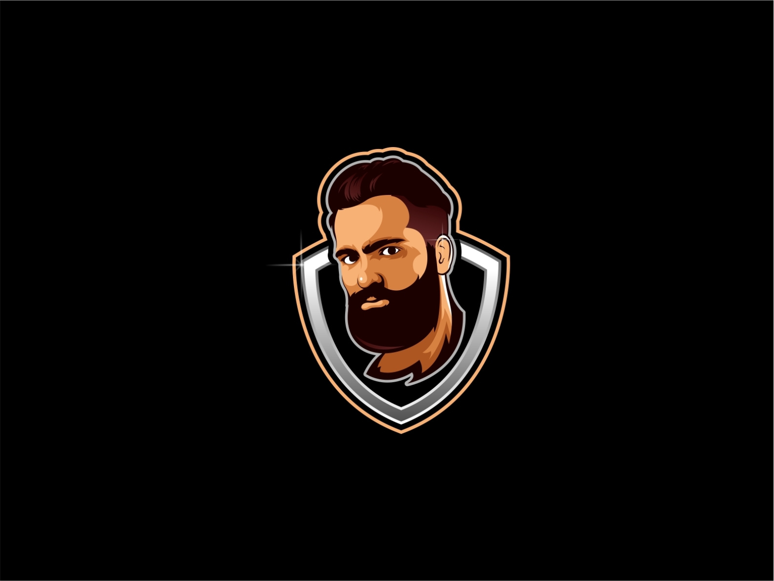 beard esport logo by Wolvaa on Dribbble