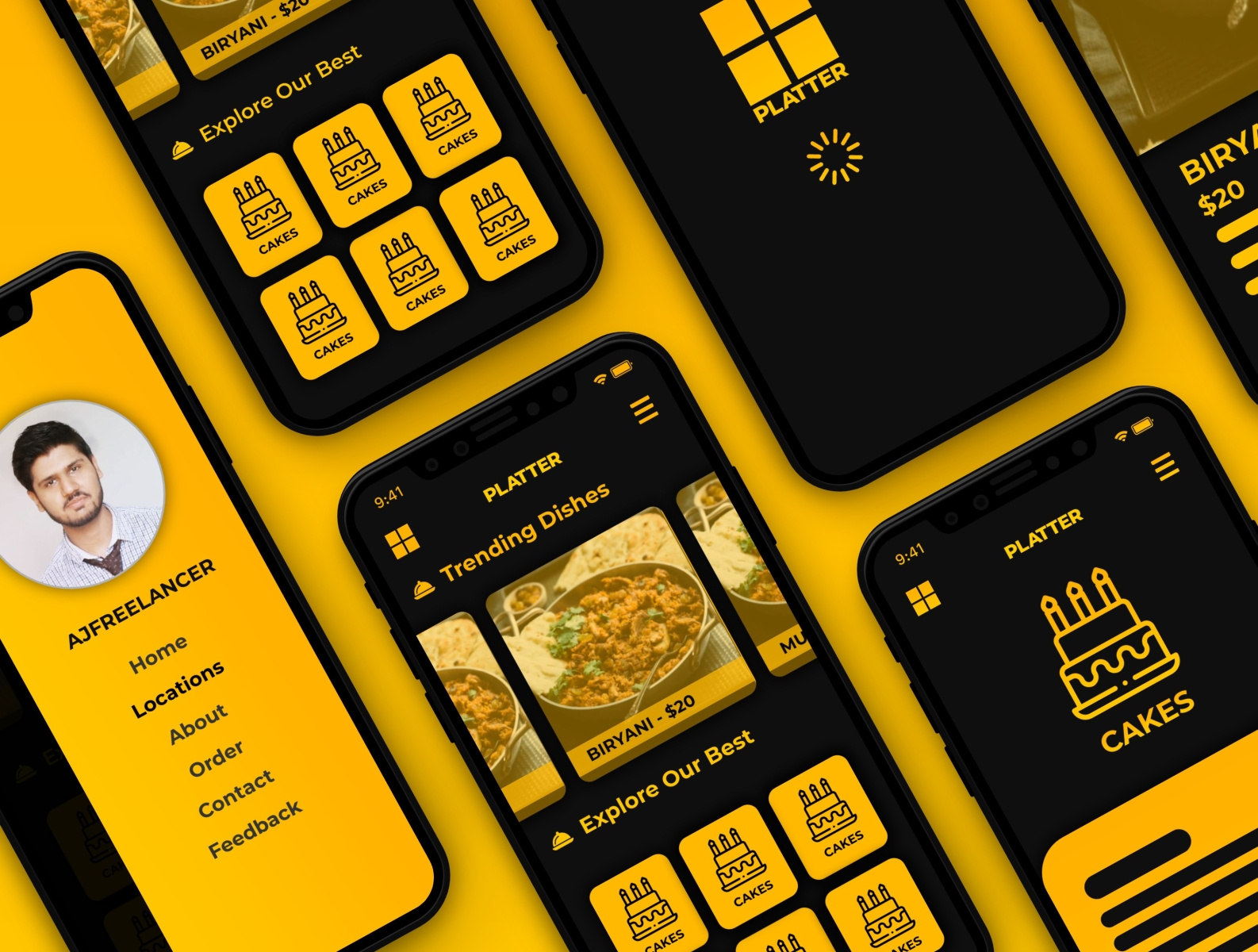 PLATTER - Mobile App UI Design Food by Abdul Jabbar on Dribbble