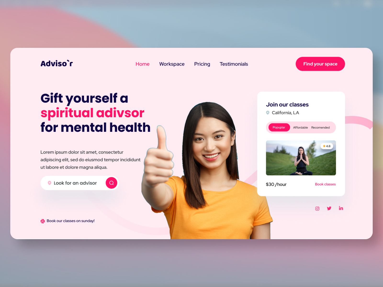 Spiritual adivsor design concept by Paradox on Dribbble
