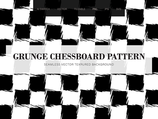 Grunge Chessboard Seamless Pattern by barsrsind on Dribbble