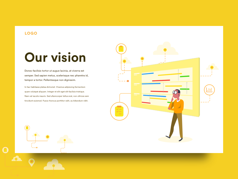 Website Page Our Vision by Trupti Kadu on Dribbble