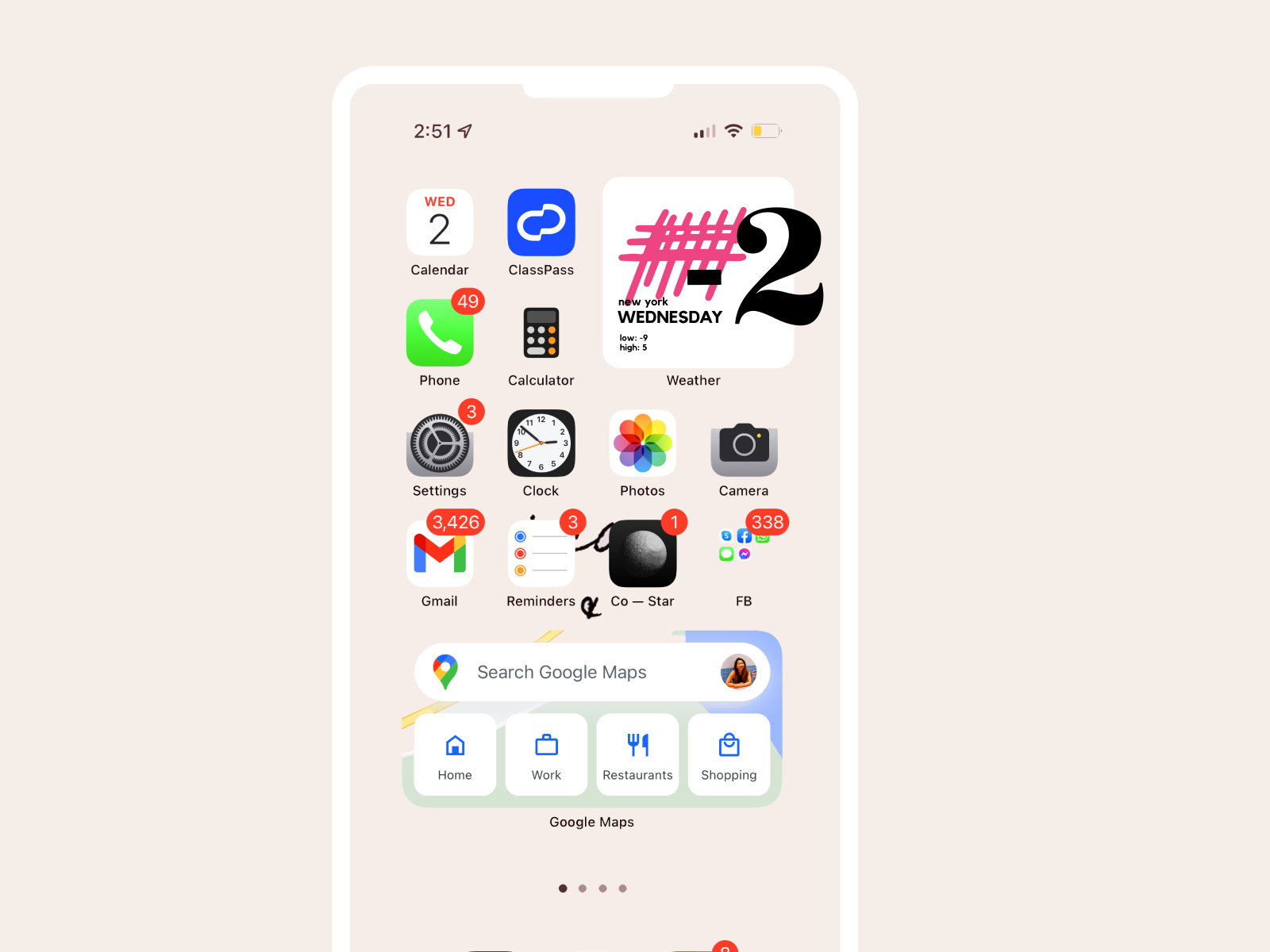 weather forecast: home screen by Emily Li on Dribbble