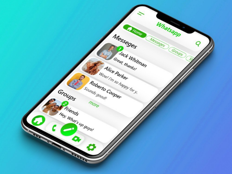 Whatsapp Redesign 📍 by N.A on Dribbble