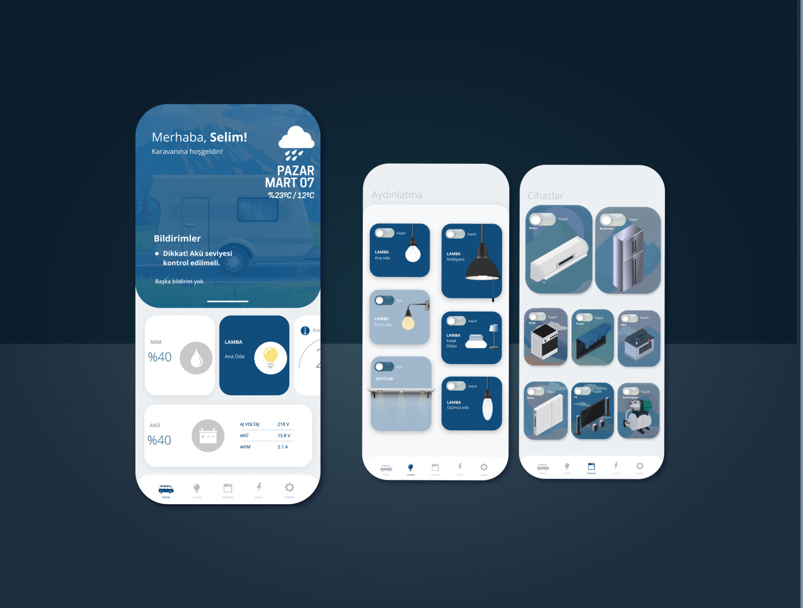 Smart Caravan Systems UI UX design by Betul Uskudar on Dribbble