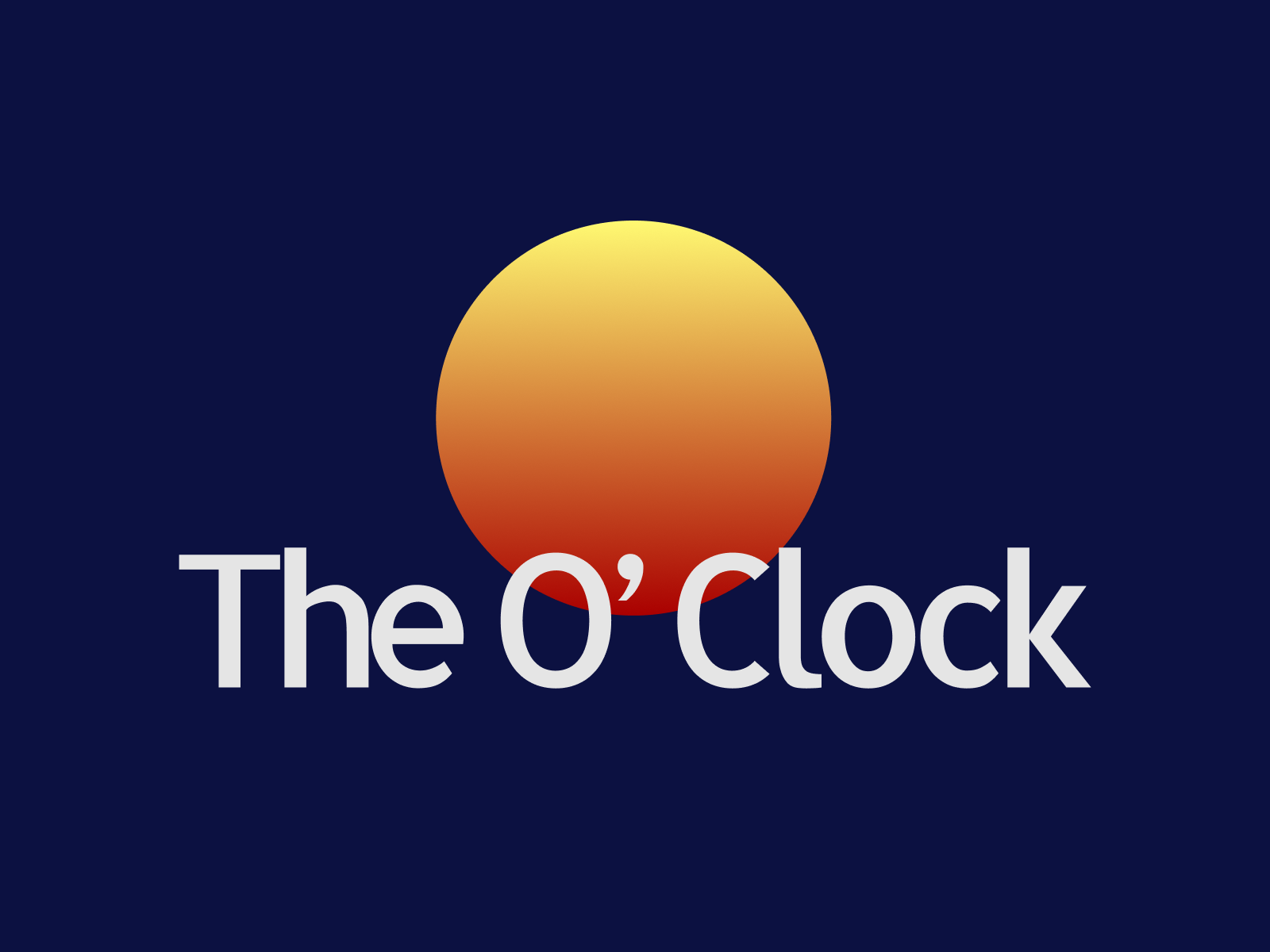 The O'Clock alarm - Logo by Cyrielle Albert on Dribbble