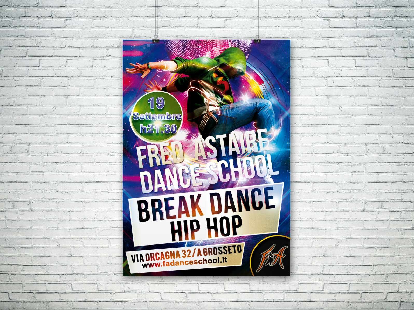 Break Dance Flyer Design with Free 3D Mockup by The Mi Studio on Dribbble