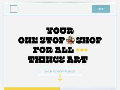 Your one stop shop for all things art 🎨 by Bae Corpuz on Dribbble