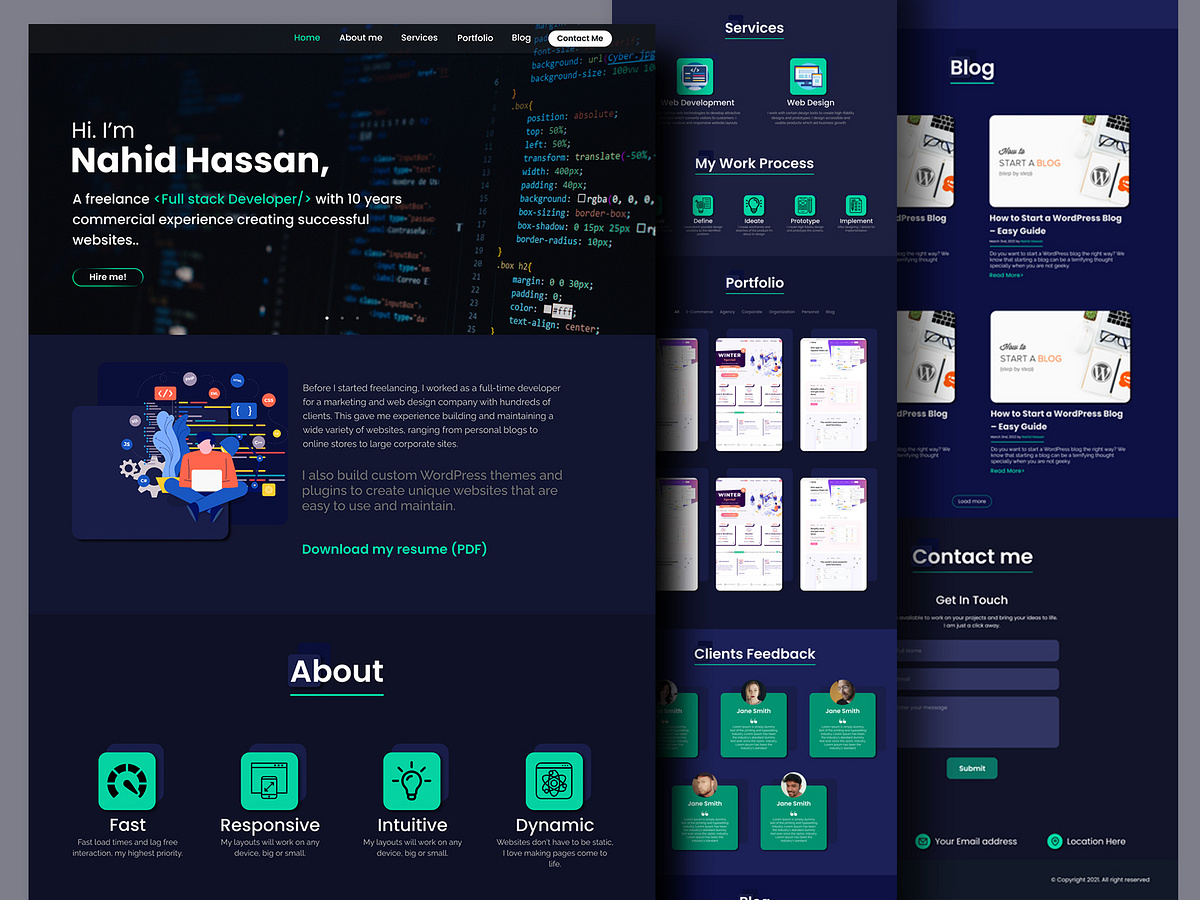 Browse thousands of Developer Portfolio Website images for design ...