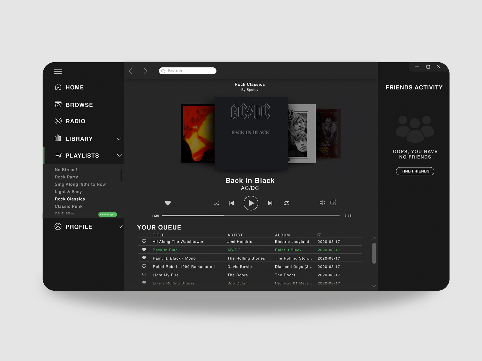 Spotify desktop app by Fariz Muhammad on Dribbble