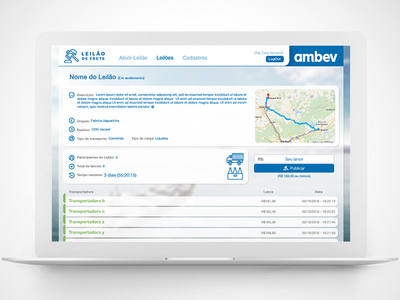 Auction Screen by João Vitório Callegari on Dribbble