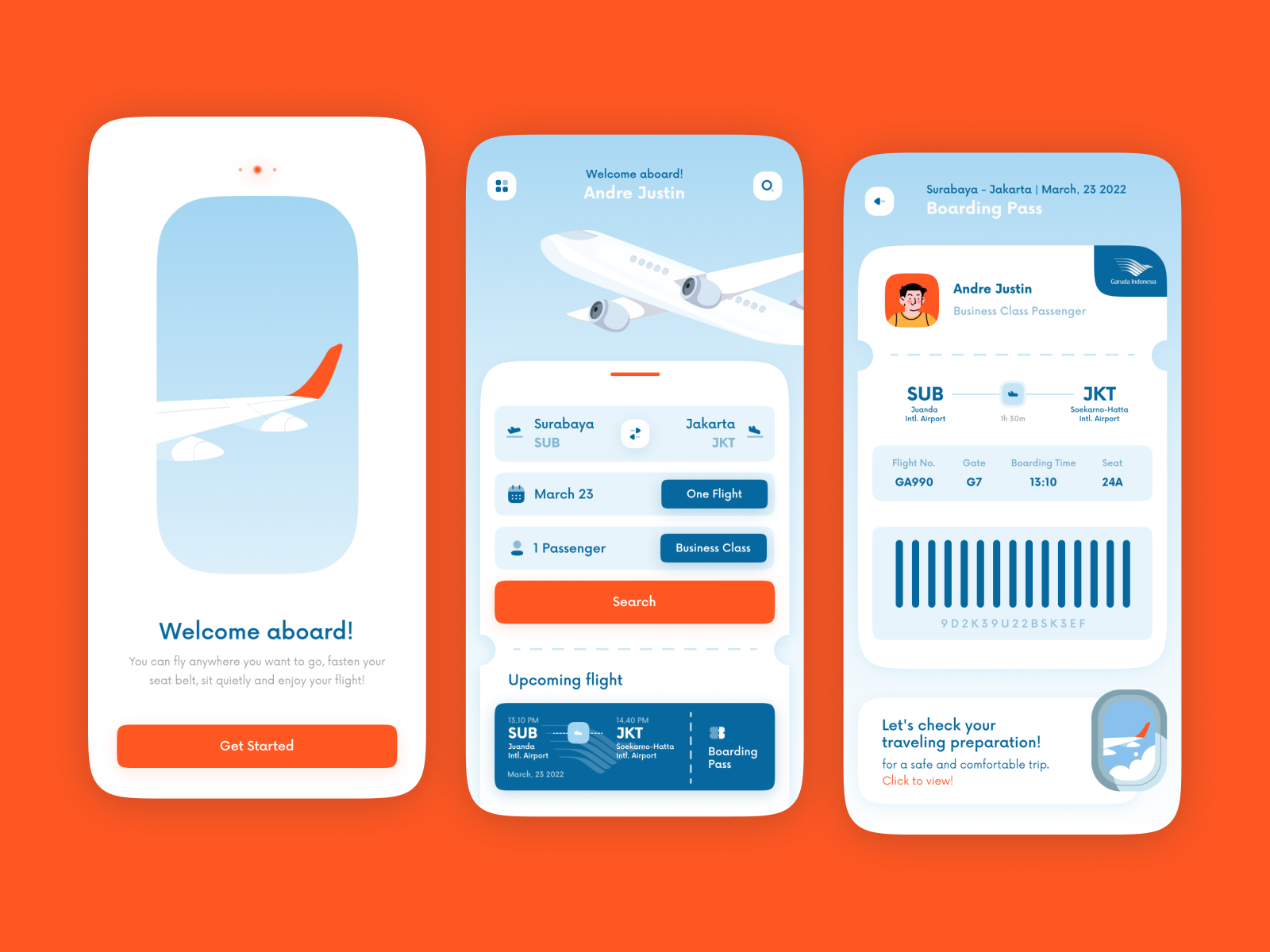 Fly App🛬 – Flight Ticket Service by Andre Justin on Dribbble