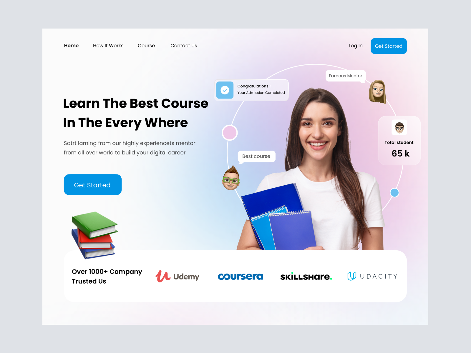 Educational Web Design by Alenfazl on Dribbble