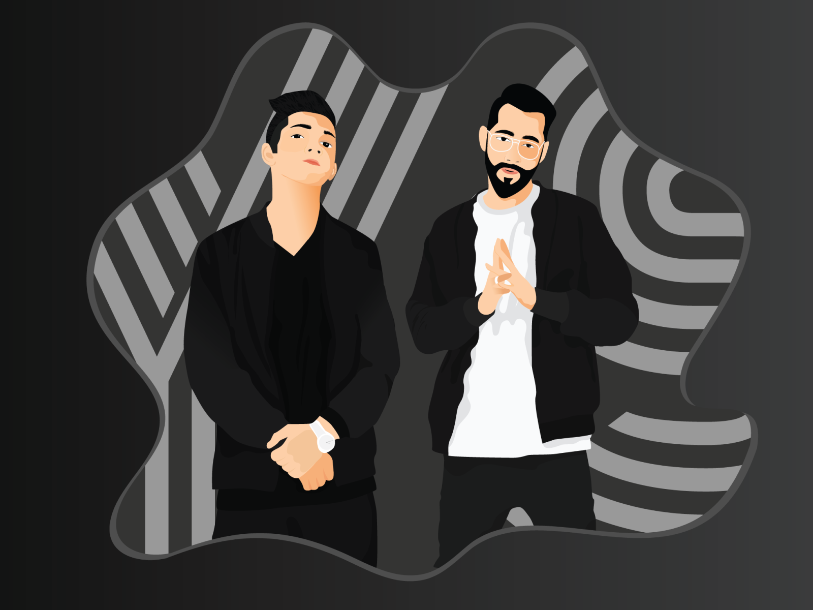 Young Stunners Vector Portrait by Anees Ur Rahman on Dribbble