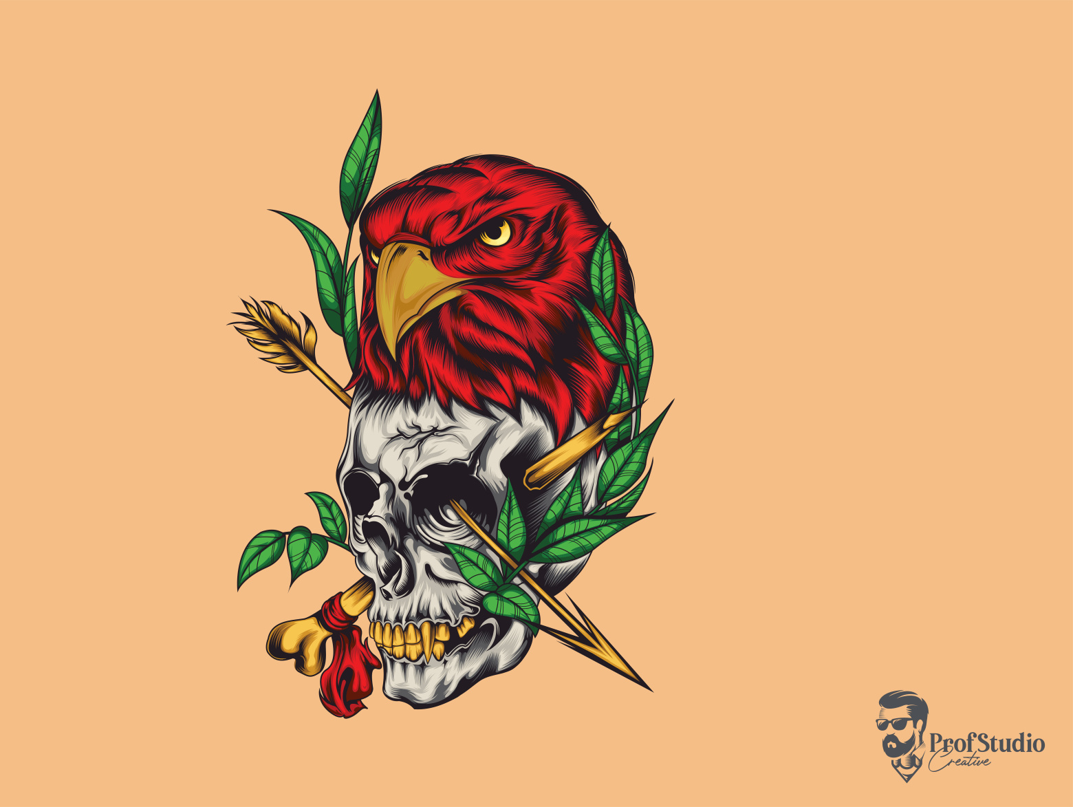 Skull Bird by ProfStudio on Dribbble