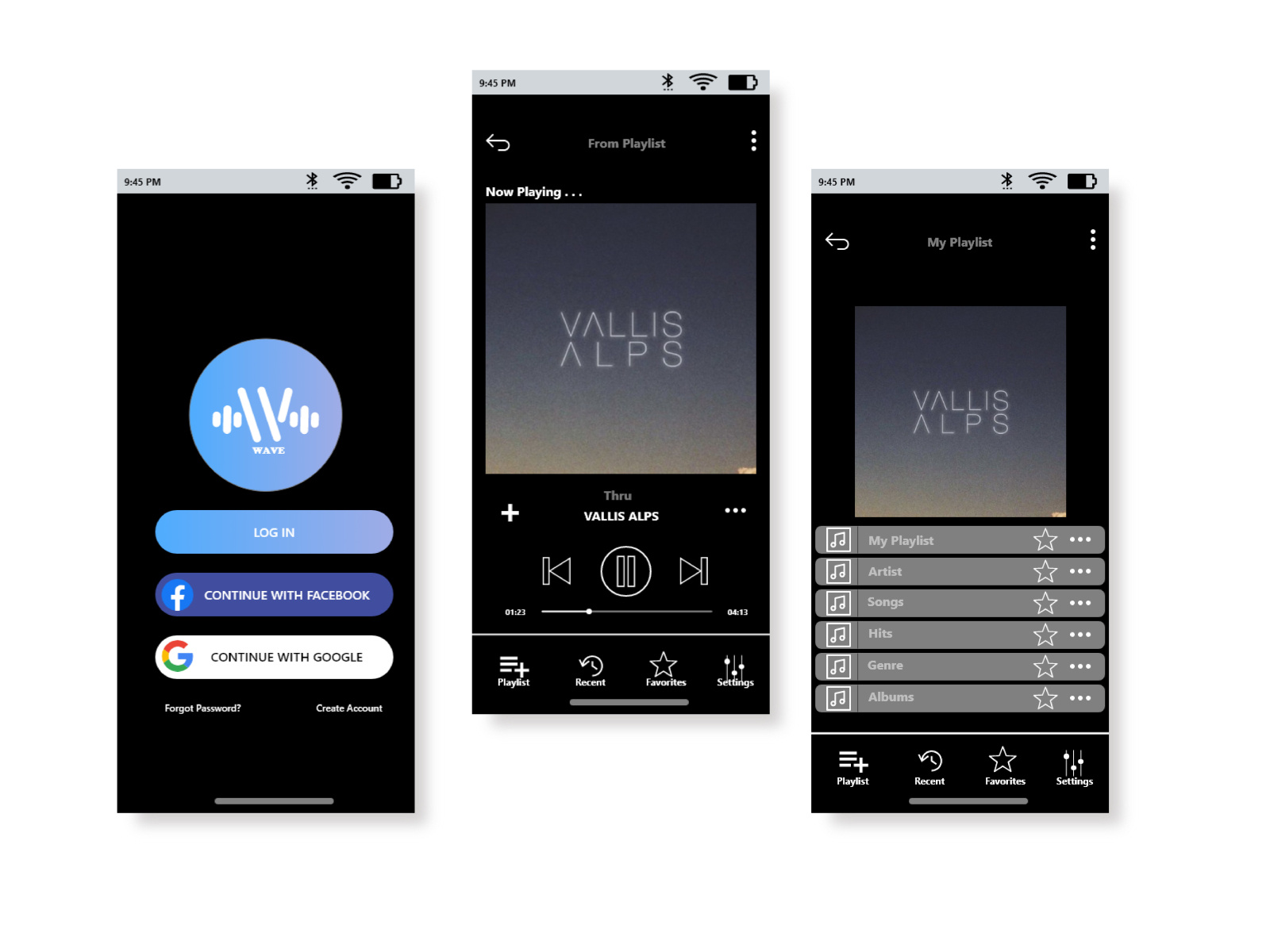 WAVE (Music App) by von de guzman on Dribbble
