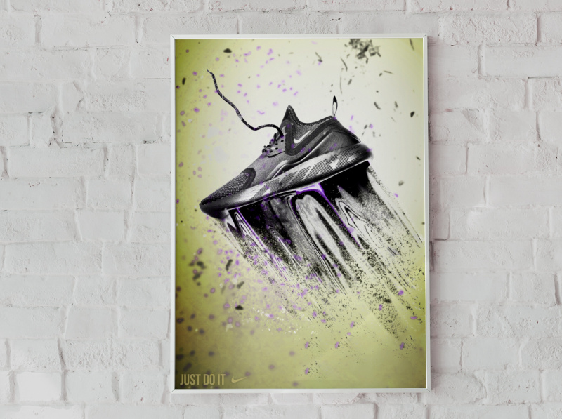 Adobe Photoshop Advanced Course Class Project _NIKE Poster by Afsan TM ...