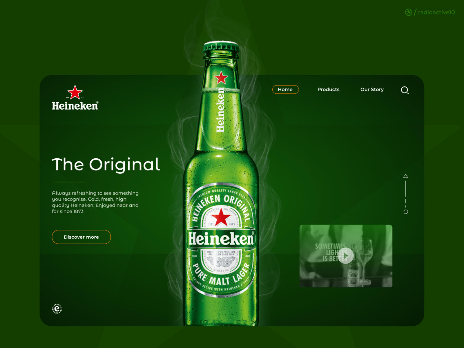 Heineken Concept by Jatin Dolani on Dribbble