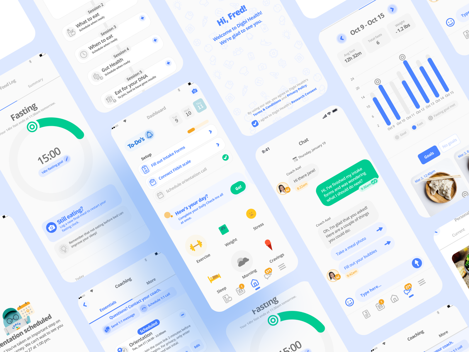 Weight Management Health App Ui by Sanket Pal for indianpix on Dribbble