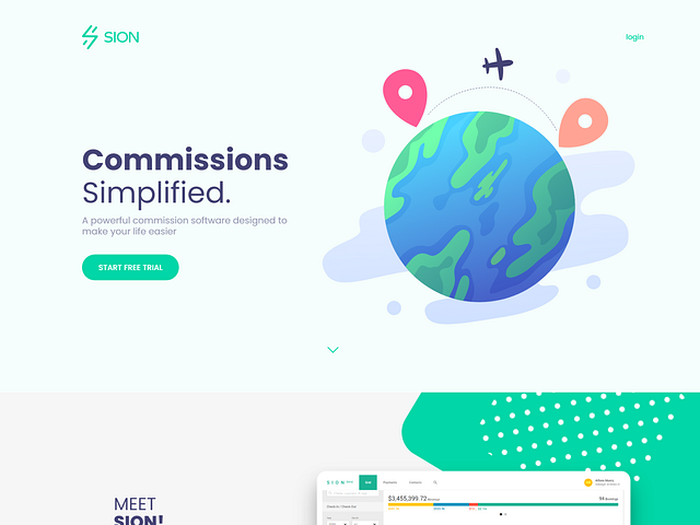 Travel Management Landing Page by Sanket Pal for indianpix on Dribbble