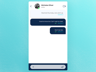 Chat Interface by Nihal Bora on Dribbble