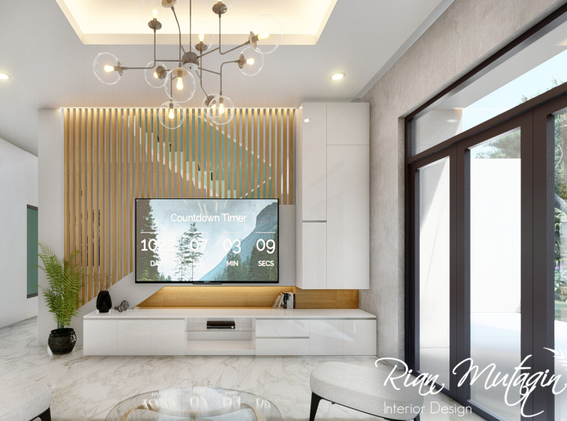 Modern Living Room by RIAN MUTAQIN on Dribbble