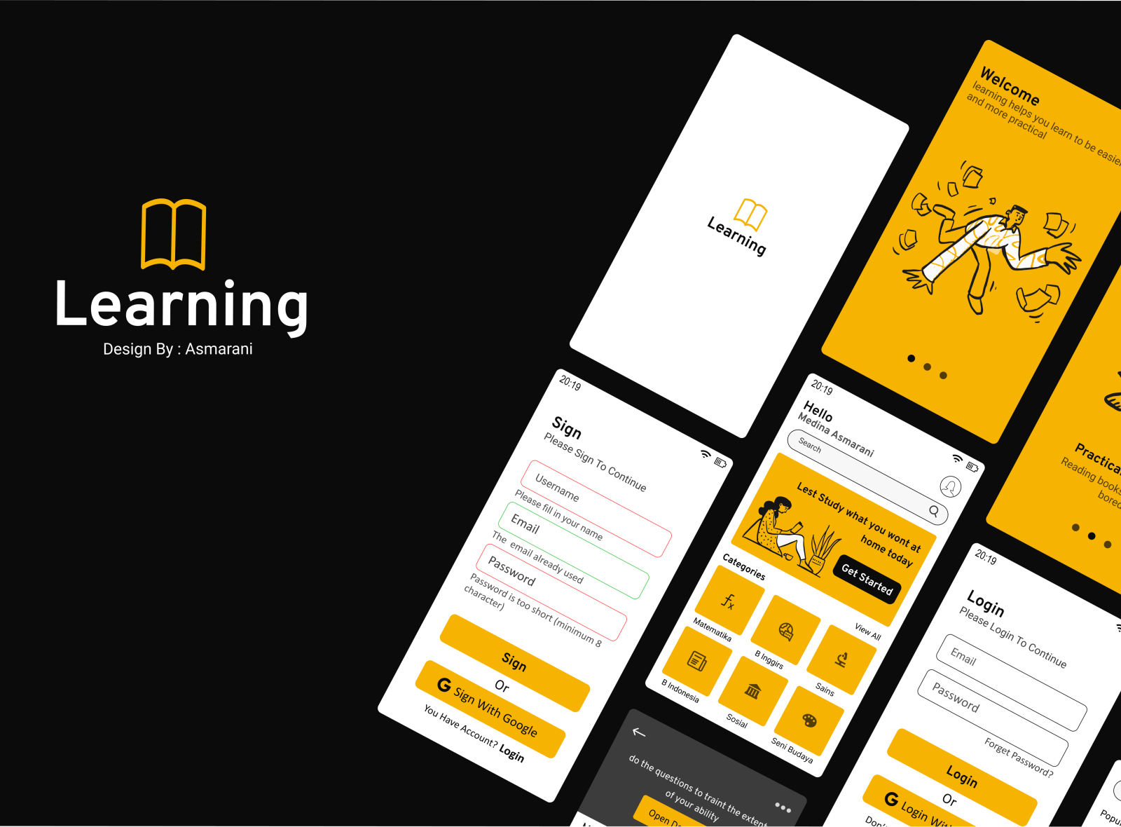 Learning Platform Mobile App by asmarani on Dribbble