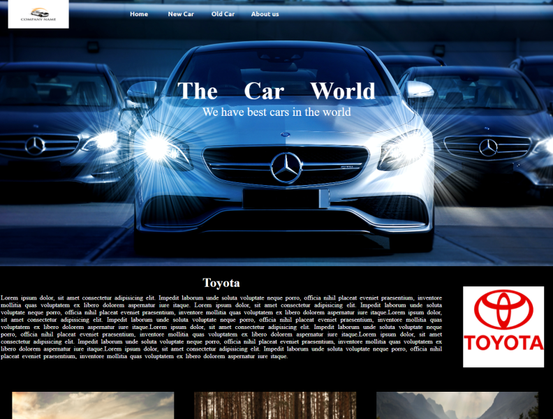 Car Website Design Using Html Css And Javascript By Muhammad Abdullah On Dribbble 9122