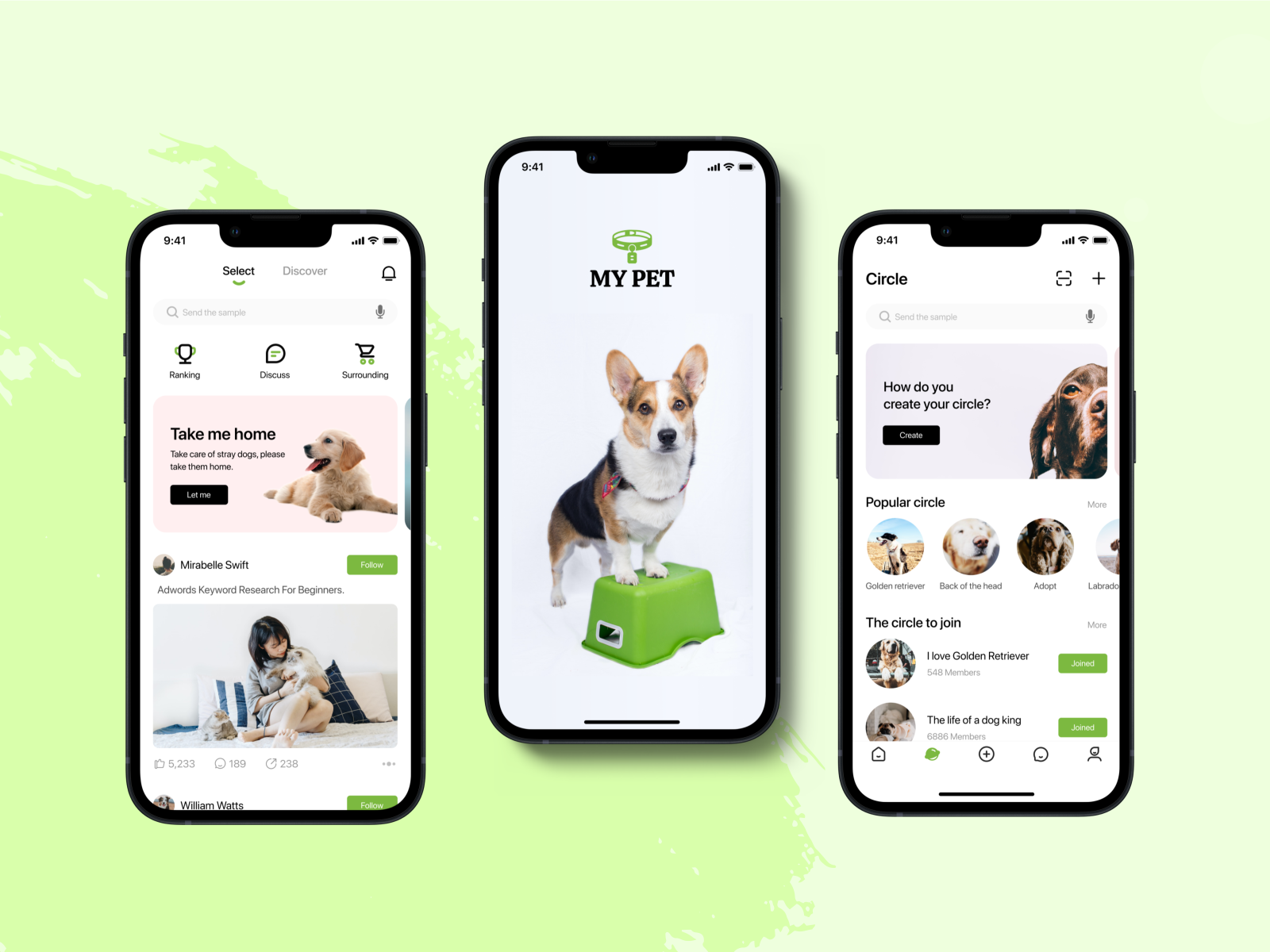 My Pet - Mobile app design by Sumit Sharma for radialcode on Dribbble