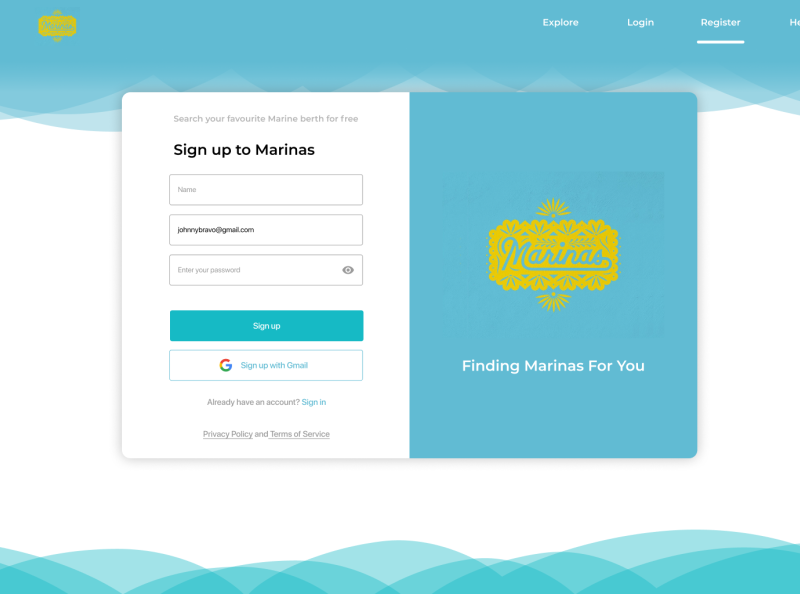 Registration Page UI by Anurag Mistry on Dribbble