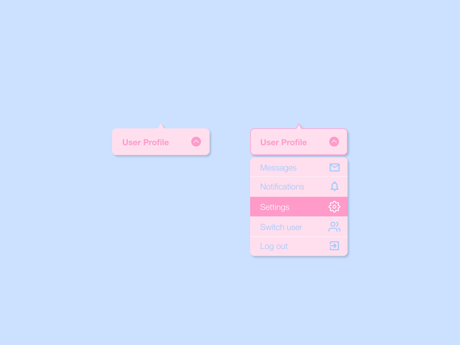 DailyUI - 027 - Dropdown by Annapurna Davé on Dribbble