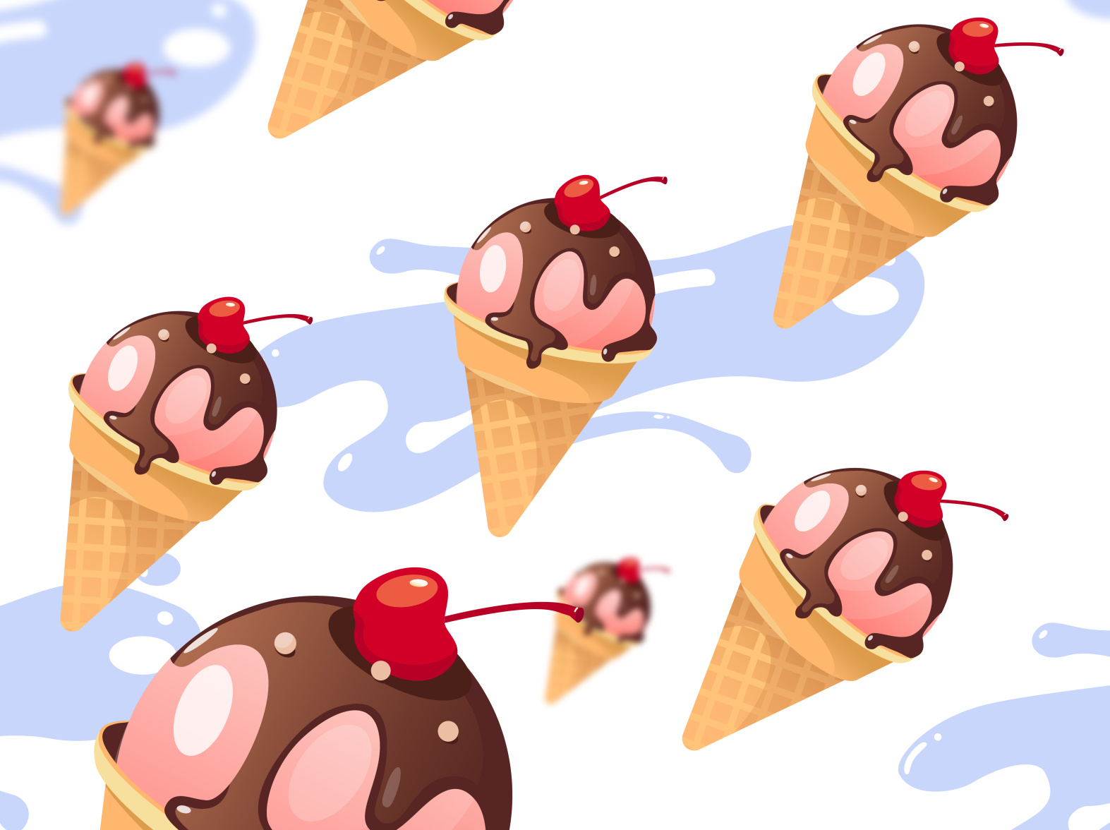ice cream by Mir Anna on Dribbble