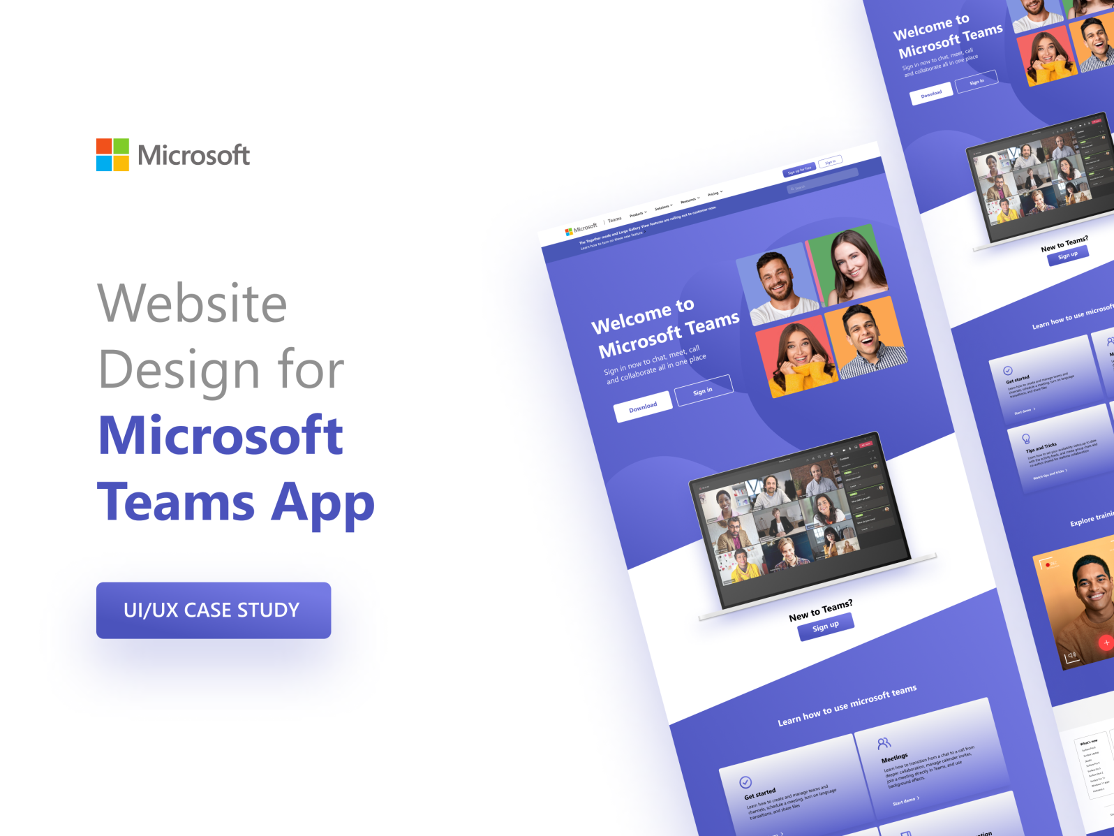 Microsoft Team Website Design by Augustine Asiuwhu on Dribbble