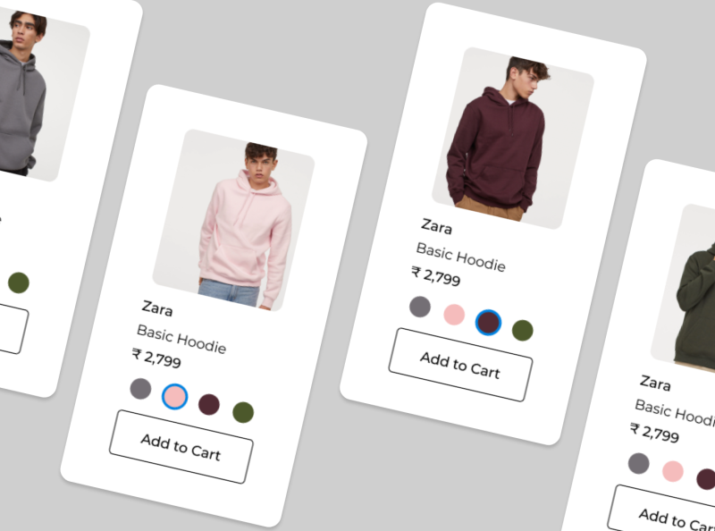 UI Card Design - Ecommerce by Bhairav Singh Choudhary on Dribbble
