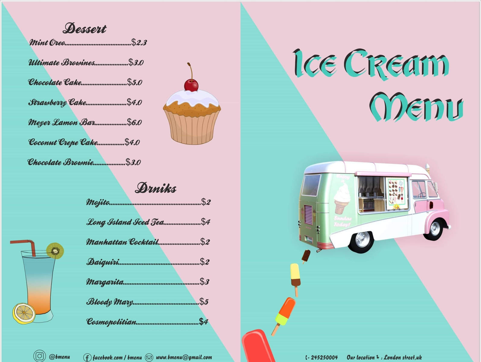 Menu Design Templates by DesignRiver on Dribbble