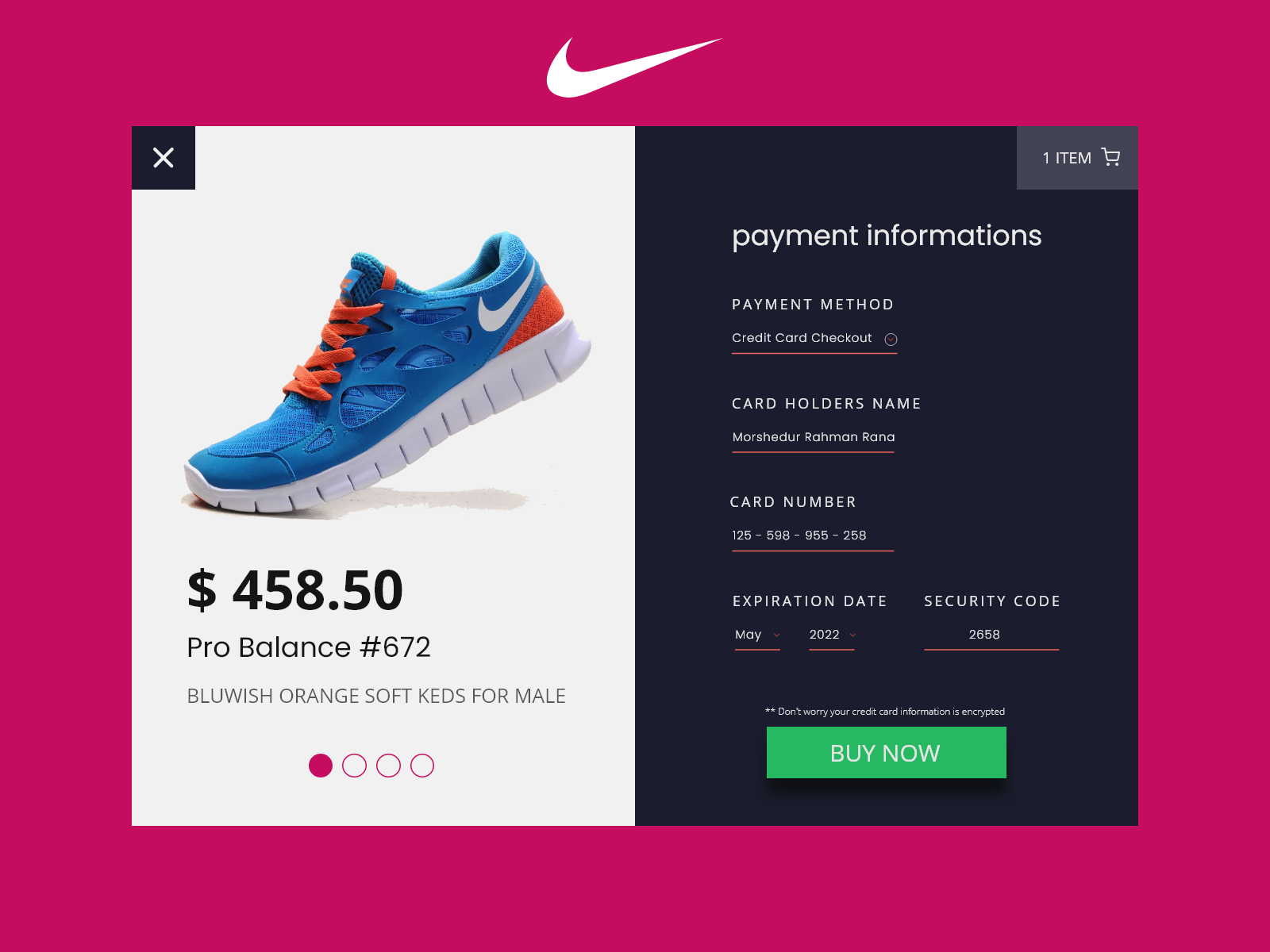 Credit Card Checkout #DailyUI 002 by Morshedur Rahman Rana on Dribbble