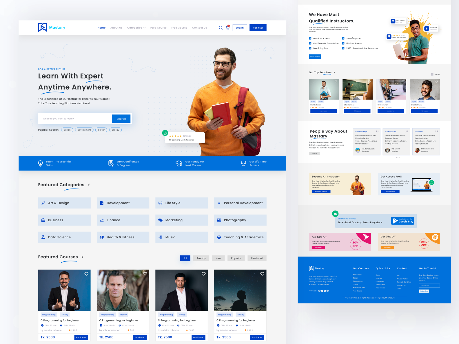 Website Design : landing page home page UI by Morshedur Rahman Rana on Dribbble